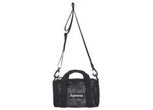 Supreme Mesh Mini Duffle Bag Ss25 - Black