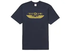 Supreme Wings Tee Shirt - Navy Blue