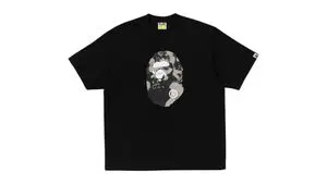 A BATHING APE Shark Seijin Ape Head Relaxed Fit Tee Shirt - Black