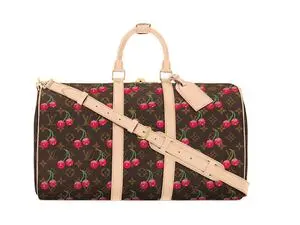 LOUIS VUITTON Louis Vuitton X Takashi Murakami Cherry Keepall Bandouliere 45 - Brown Monogram