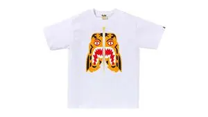 A BATHING APE Colors Tiger Tee Shirt Tee Shirt - White