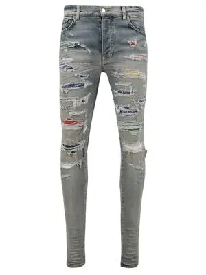 Amiri Rainbow Patch Denim Jeans