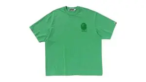 BAPE Ape Head One Point Acid Wash Relaxed Fit Tee Shirt Green