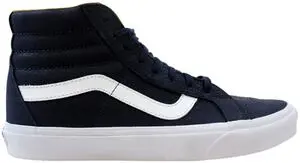 VANS Sk8-hi Reissue Premium Leather Sneakers - Navy Blue/white