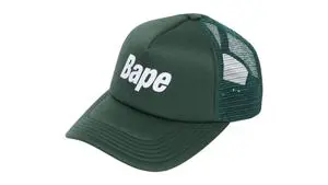 A BATHING APE Logo Mesh Cap - Green