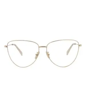 Celine Acetate Cat Eye Optical Frames - Gold Gold Transparent (cl50101u/57/028)