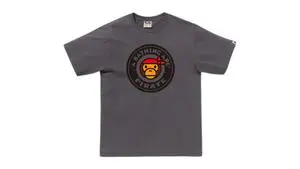 A BATHING APE Milo Pirate Tee Shirt - Charcoal