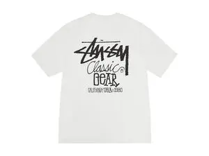 StÜssy Classic Gear Pig. Dyed Tee Shirt - Natural