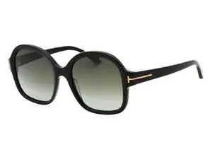 TOM FORD Oval Full Rim Sunglasses - Black (ft1034 01b)