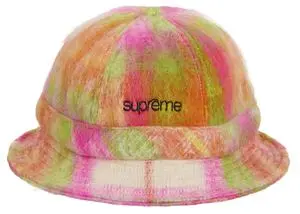 Supreme Plaid Mohair Bell Hat - Multicolor