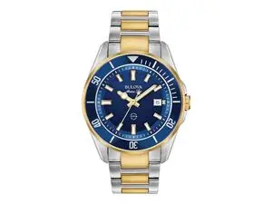 Bulova Marine Star Two Tone Watch - Stainless Steel