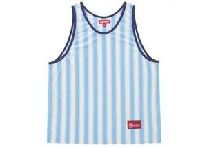 Supreme Stripe Mesh Tank Top