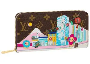 LOUIS VUITTON Zippy Wallet Mount Fuji Vivienne Holiday - Monogram Canvas/blue