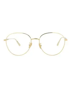 Dior Round-frame Optical Frames - Gold Gold Transparent (cd50018u/53/030)