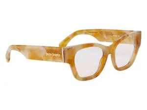 Palm Angels Style 15 Eyeglasses - Light Havana Clear Lens (perj015s25pla0010900)