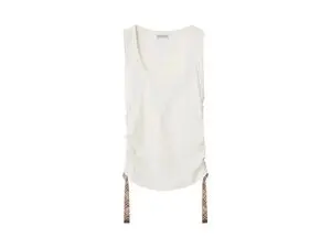 Burberry Cotton Sleeveless Top - Chalk