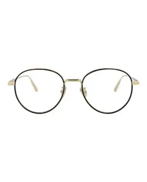 Dior Round-frame Metal Optical Frames - Gold Gold Transparent (dm50044u/51/010)