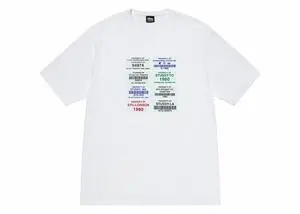 StÜssy Codes Tee Shirt - White