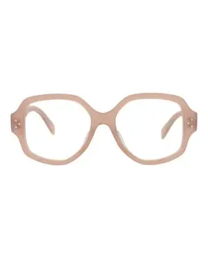 Celine Square Frame Acetate Optical Frames Pink Pink Transparent (cl50135i/53/074)