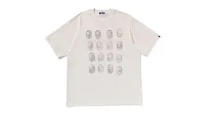 A BATHING APE Garment Dye Logo Relaxed Fit Tee Shirt - Ivory