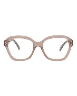 Celine Round Acetate Optical Frames - Brown Brown Transparent (cl50100i/54/045)