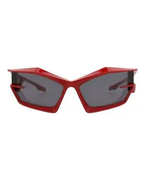 Givenchy Shieldframe Injection Sunglasses - Red Red Smoke (gv40049u/69/66a)