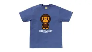 A BATHING APE Baby Milo Tee Shirt - Navy Blue