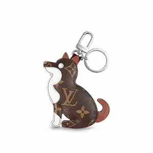 LOUIS VUITTON Dog Bag Charm And Key Holder Monogram - Brown