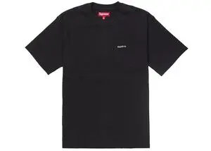 Supreme Short Sleeve Pocket Tee Shirt - Black