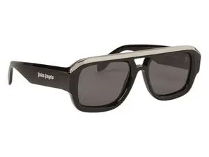 Palm Angels Stockton Sunglasses - Black Dark Grey (peri062s24pla0011007)