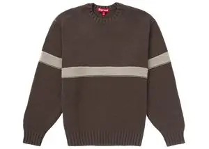 Supreme Tonal Applique Sweater - Brown