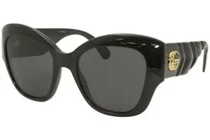 Gucci Oversized Sunglasses - Black (gg0808s/001/fr)