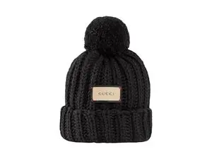 Gucci Label Knit Beanie