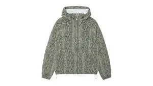 StÜssy Beach Snake Print Nylon Shell Jacket - Olive