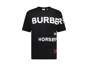 Burberry Horseferry Print Cotton T-shirt - Black