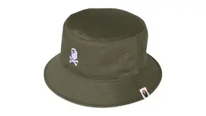 BAPE Ape Crossbone Bucket Hat - Olivedrab Green