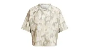 Adidas Train Essentials Allover Print Tie-dye T-shirt - Silver Pebble