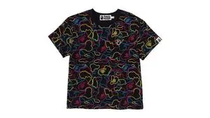 A BATHING APE Neon Camo Mini Tee