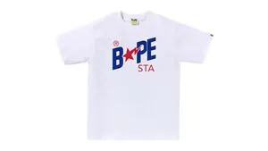 A BATHING APE Colors Sta Tee Shirt Tee Shirt - White