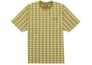 Supreme Diamond Jacquard Short Sleeve Top - Green