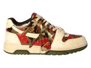 Off-White Off-White Out Of Office OOO Low Top Sneakers - Beige/camo