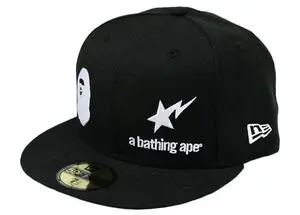 BAPE New Era 59fifty A Bathing Ape Cap - Black