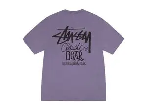 StÜssy Classic Gear Pig. Dyed Tee Shirt Grape