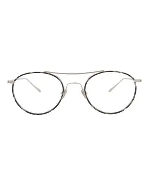 Maui Jim Round Frame Optical Frames - Grey Silver Transparent (mjo2419/17a)