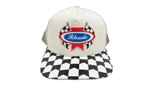 Rhude Chevron Rally Trucker Hat - Off White
