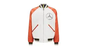 Moncler X Mercedes-benz Nigo Satet Reversible Satin Bomber - Orange
