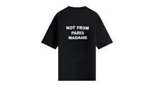 Drole De Monsieur Basic Le Slogan T-shirt - Black
