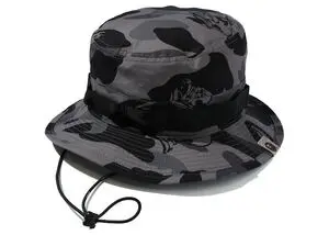 Men's Black Camo Hats