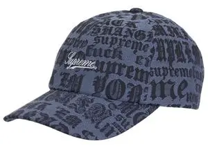 Supreme Cities Jacquard 6-Panel Hat Grey
