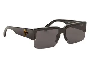 Palm Angels Drain Sunglasses - Black Dark Grey (peri053s24pla0011007)